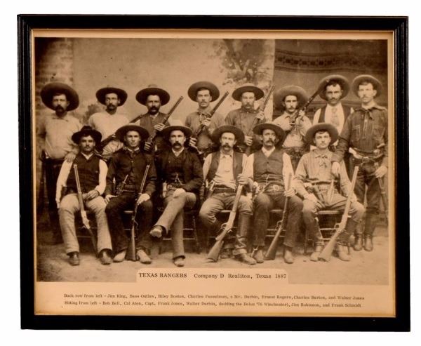 Texas Rangers Co. D Realitos Texas 1887 Photo