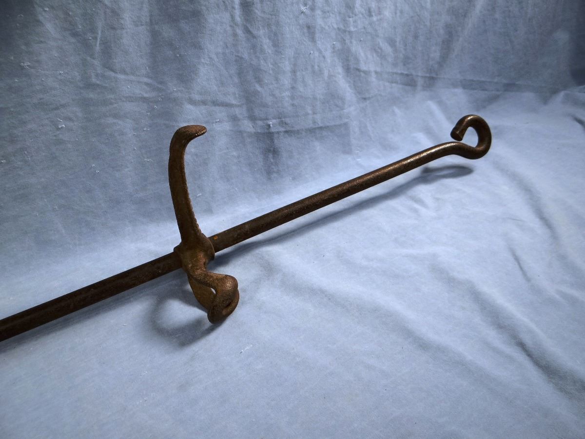 Oxen shoes, tail binder, horse tether and diamond willow cane