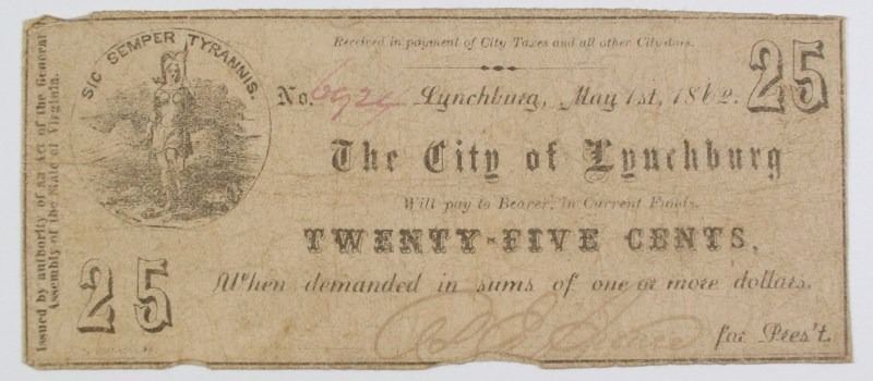 COMPLETE SET OF ( 8 ) LYNCHBURG SHIN PLASTERS CIVIL WAR OBSOLETE ...