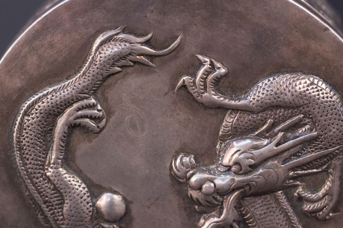 Wang Hing & Co - Silver dragon design box - China Export Silver, Hong ...