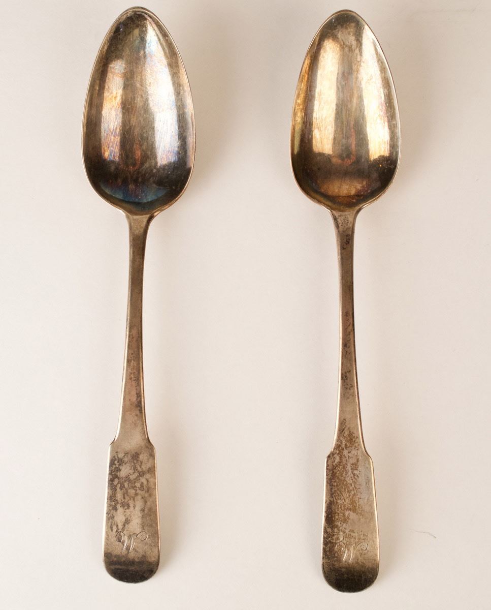 Alexander Henderson (1795-1812) Sterling silver spoon set (x2) - Great ...