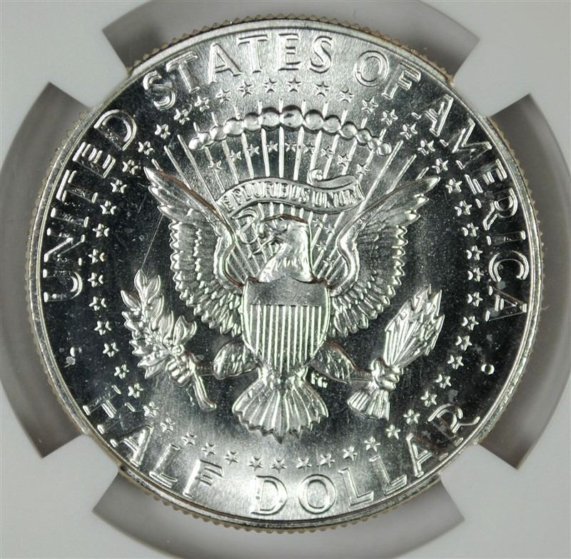 1965 SMS KENNEDY HALF DOLLAR, NGC MS-68
