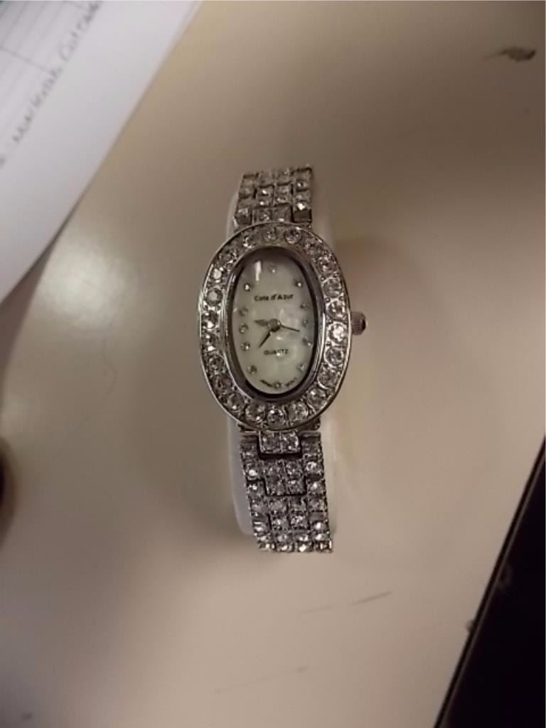 NEW WATCH - COTE d'AZUR - QUARTZ WITH CRYSTALS