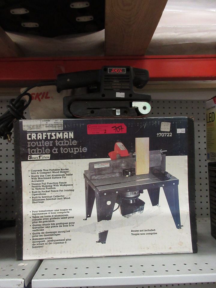 Craftsman router table & electric Skil saw