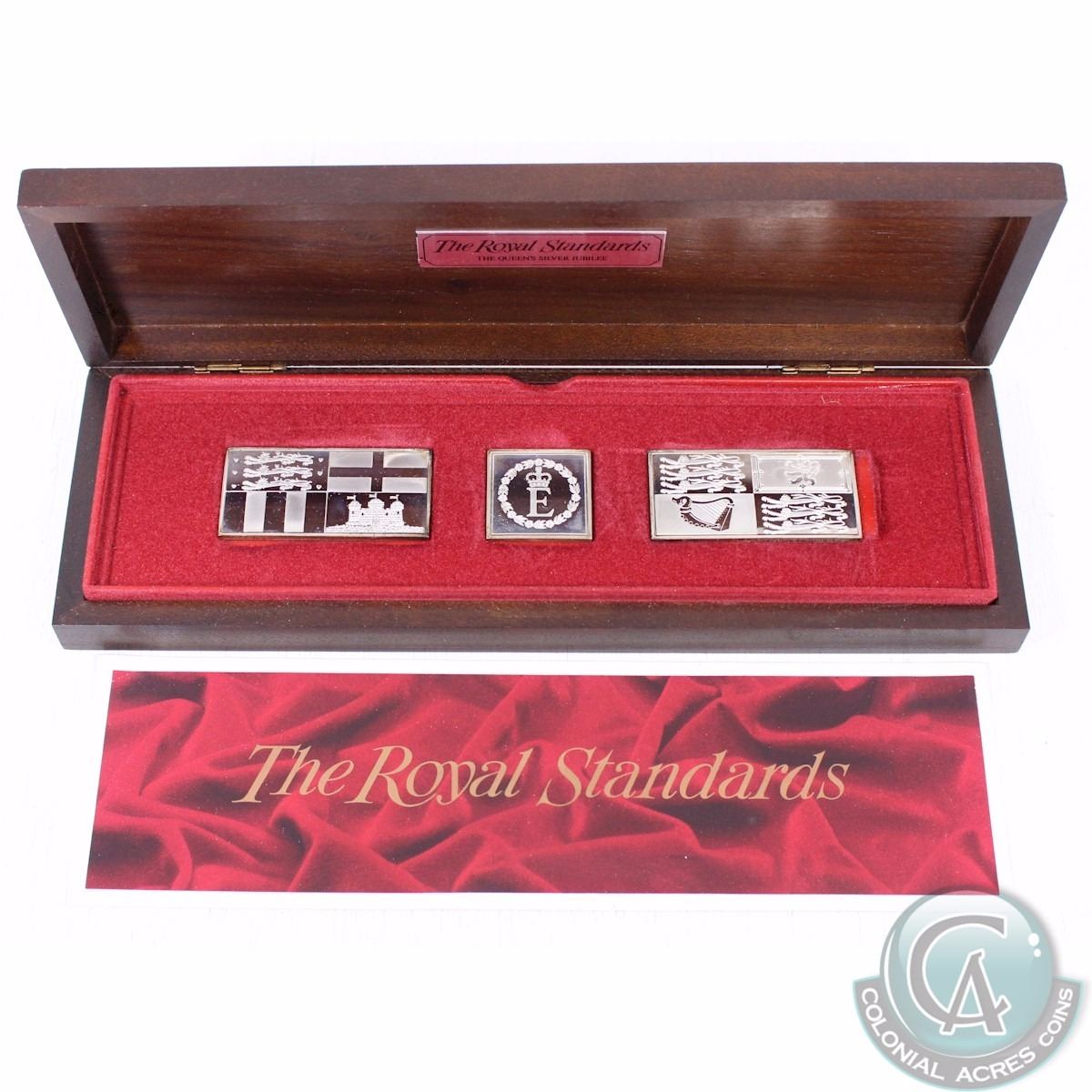The Royal Standards set of 3x Silver Medallions for the 1977 Silver ...