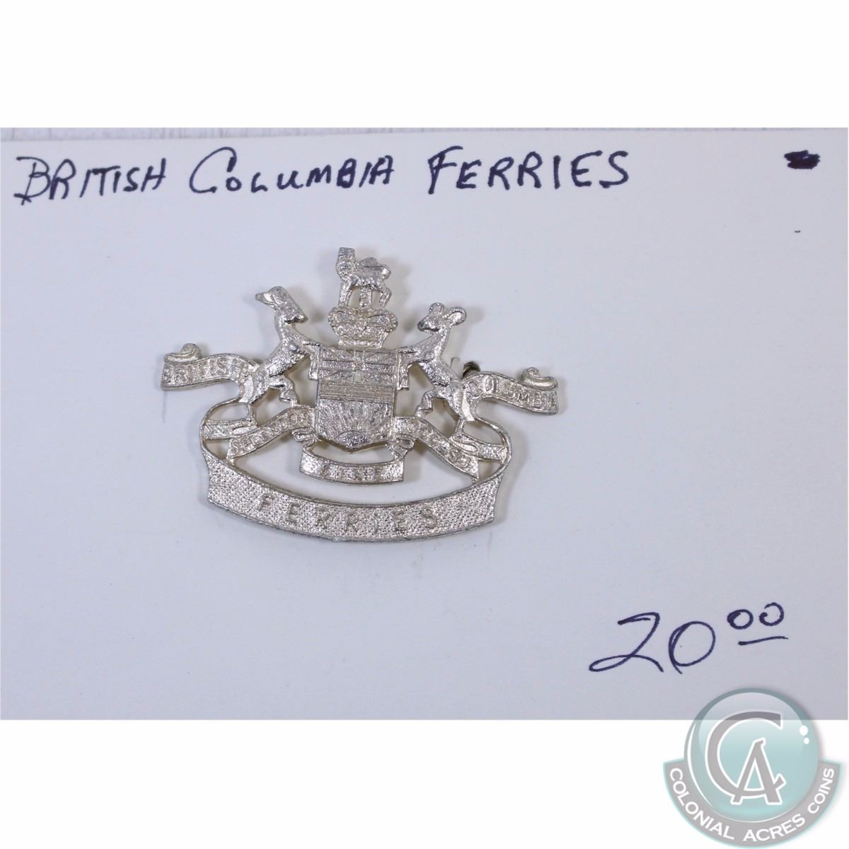 British Columbia Ferries Badge.