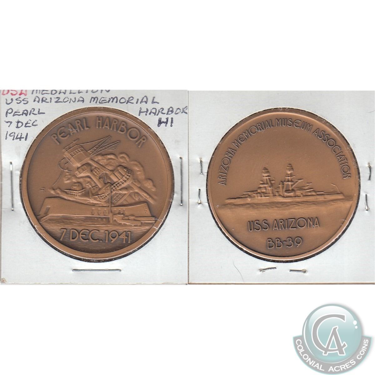 1941 United States USS Arizona Memorial Museum Association Pearl ...