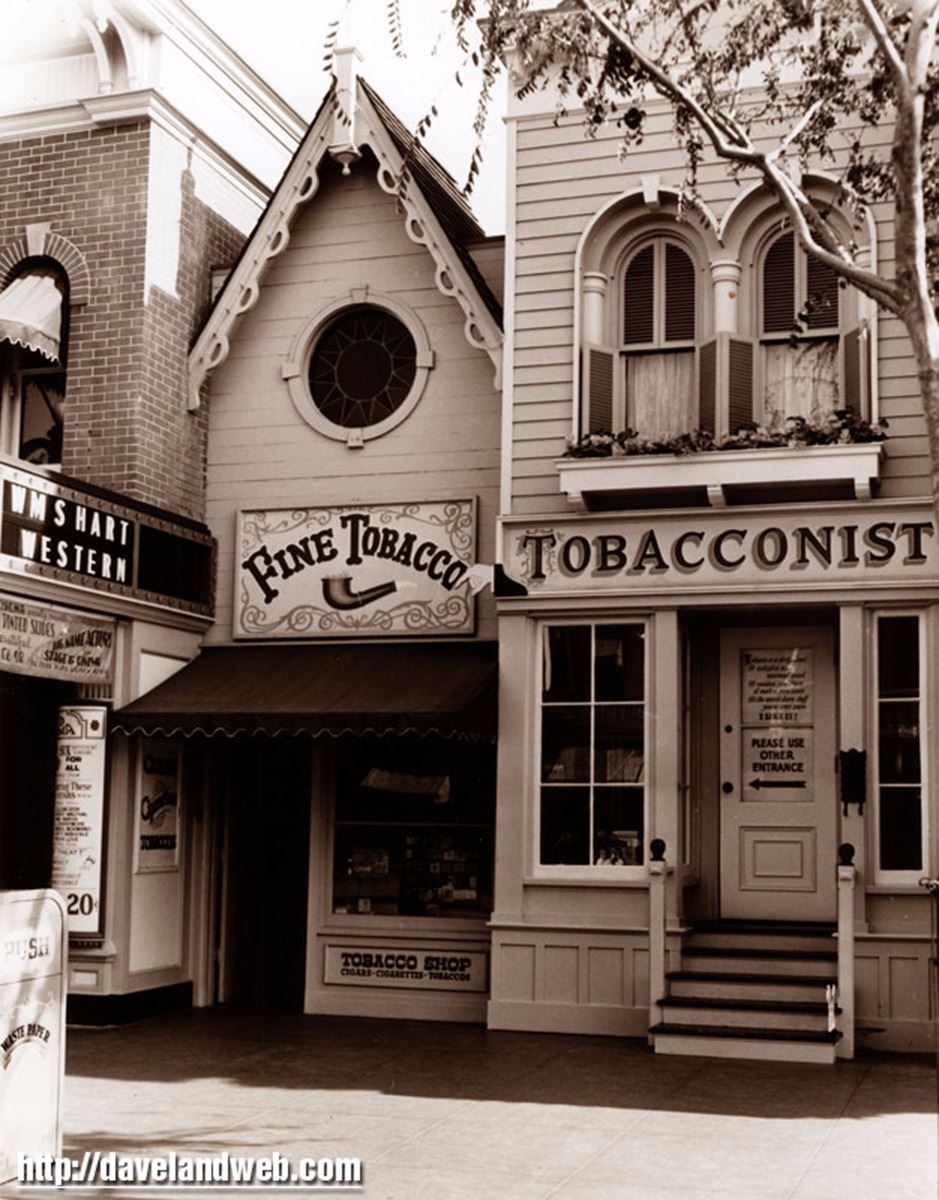 Disneyland Main Street Tobacco Shop Sign.