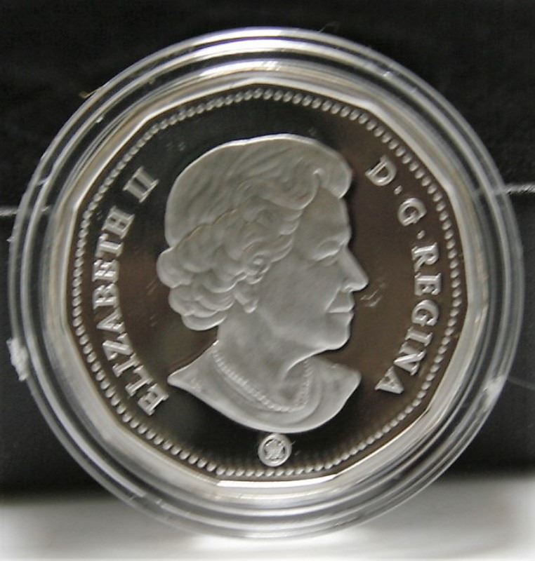 2008 Canada Sterling Silver Lucky Loonie - Vancouver 2010 Olympics