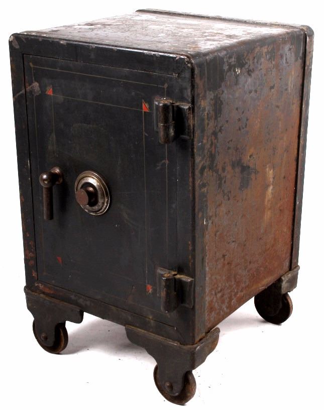 Large Cast Iron Safe C.1890's