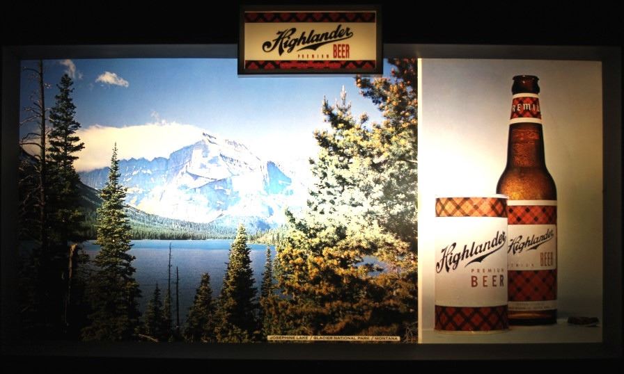 Highlander Beer Glacier Park Lighted Sign