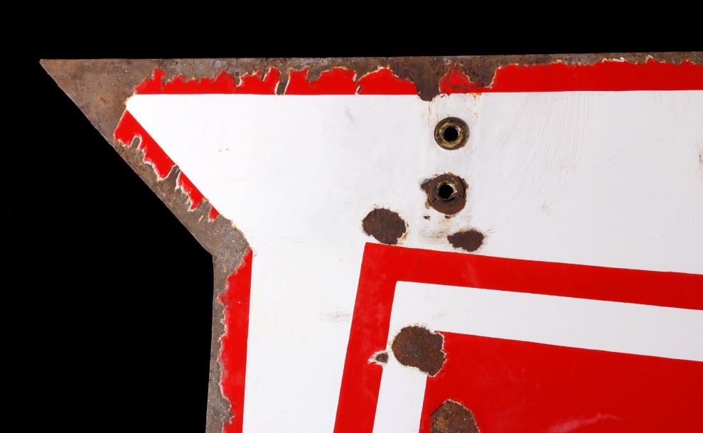 Montana Power Gasoline Double Sided Porcelain Sign