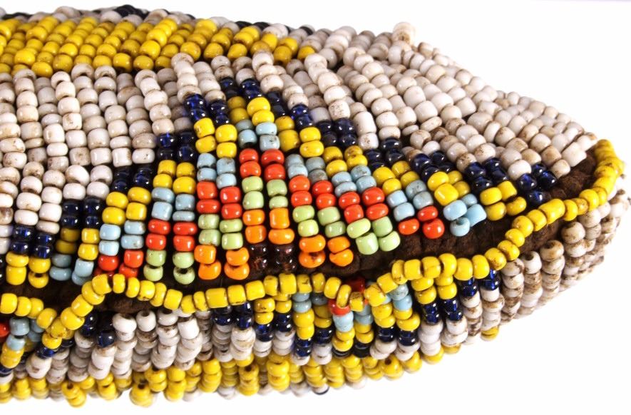 Early Sioux Fully Beaded Ceremonial Moccasins