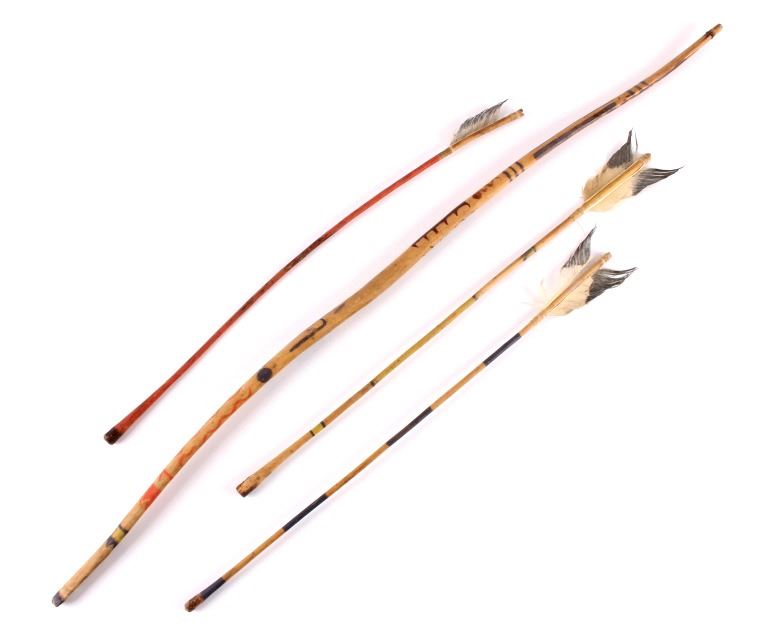 Crow Indian Child's Bow and Arrows