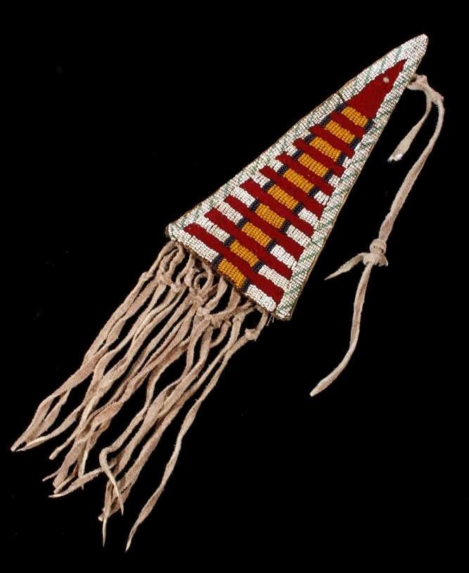 Sioux Beaded Tomahawk Drop 19th C.