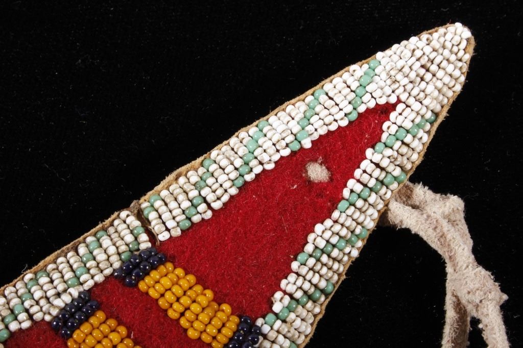 Sioux Beaded Tomahawk Drop 19th C.