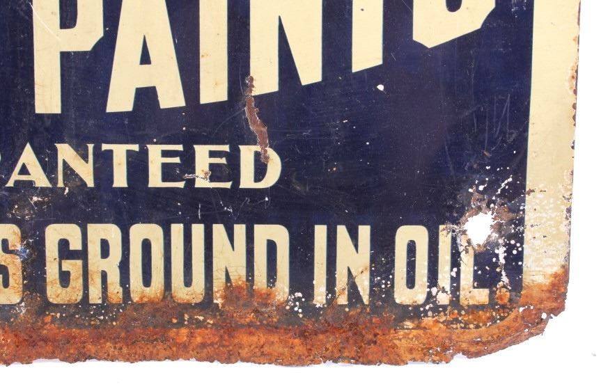 Gilt Edge Mixed Paint Advertising Sign