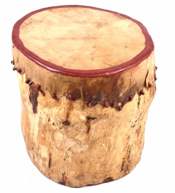 Ceremonial Stretched Rawhide Apache Drum