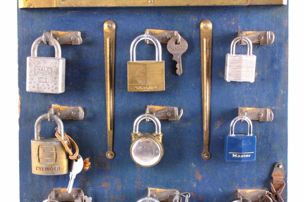 Master Padlock Advertising Display