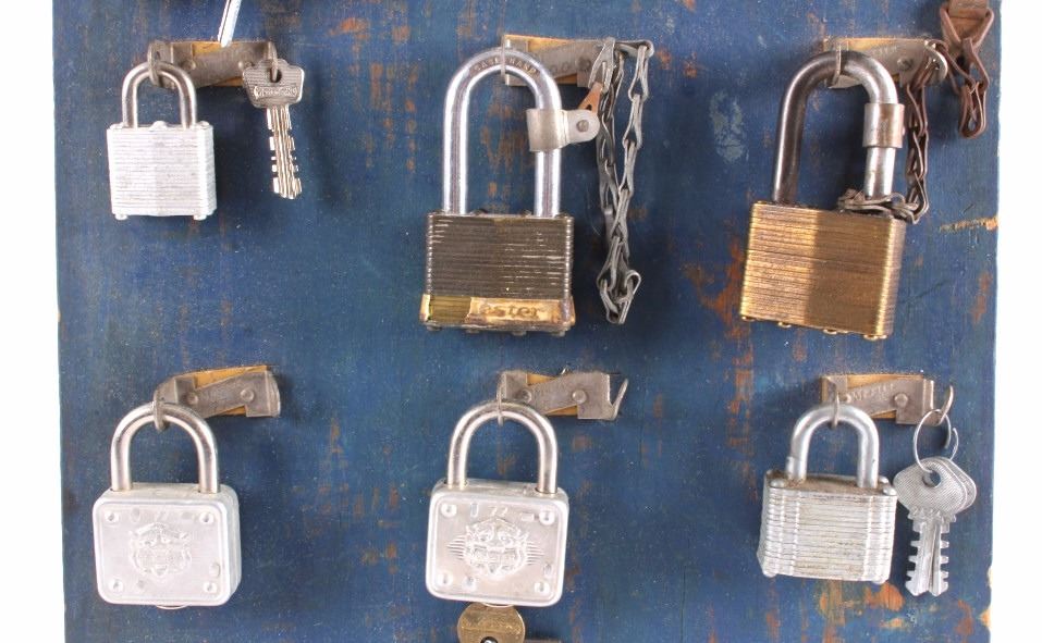 Master Padlock Advertising Display