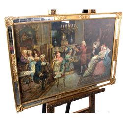 Italian Music Room Scene By Ernest Denecy