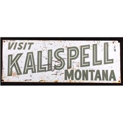 Original Visit Kalispell Sign from Montana