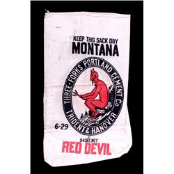 Red Devil Cement Bag from Three Forks Montana