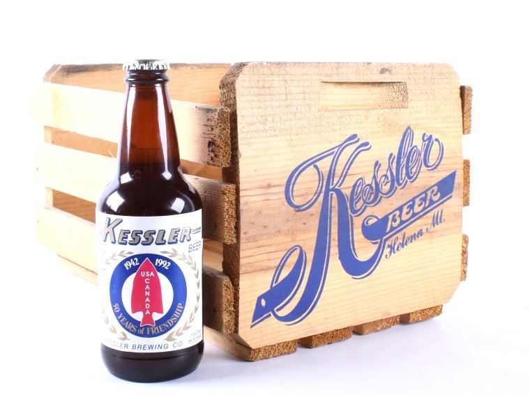 Kessler 50th Anniversary Bottle & Crate