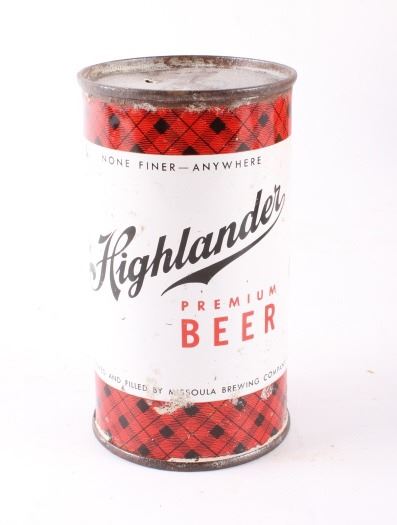 Highlander Missoula Beer Cans Labels & 12 Pack Box
