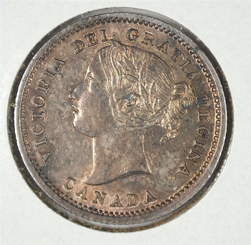 1858 CANADA TEN CENTS CH.BU ATTRACTIVE "OLD TIME" TONE