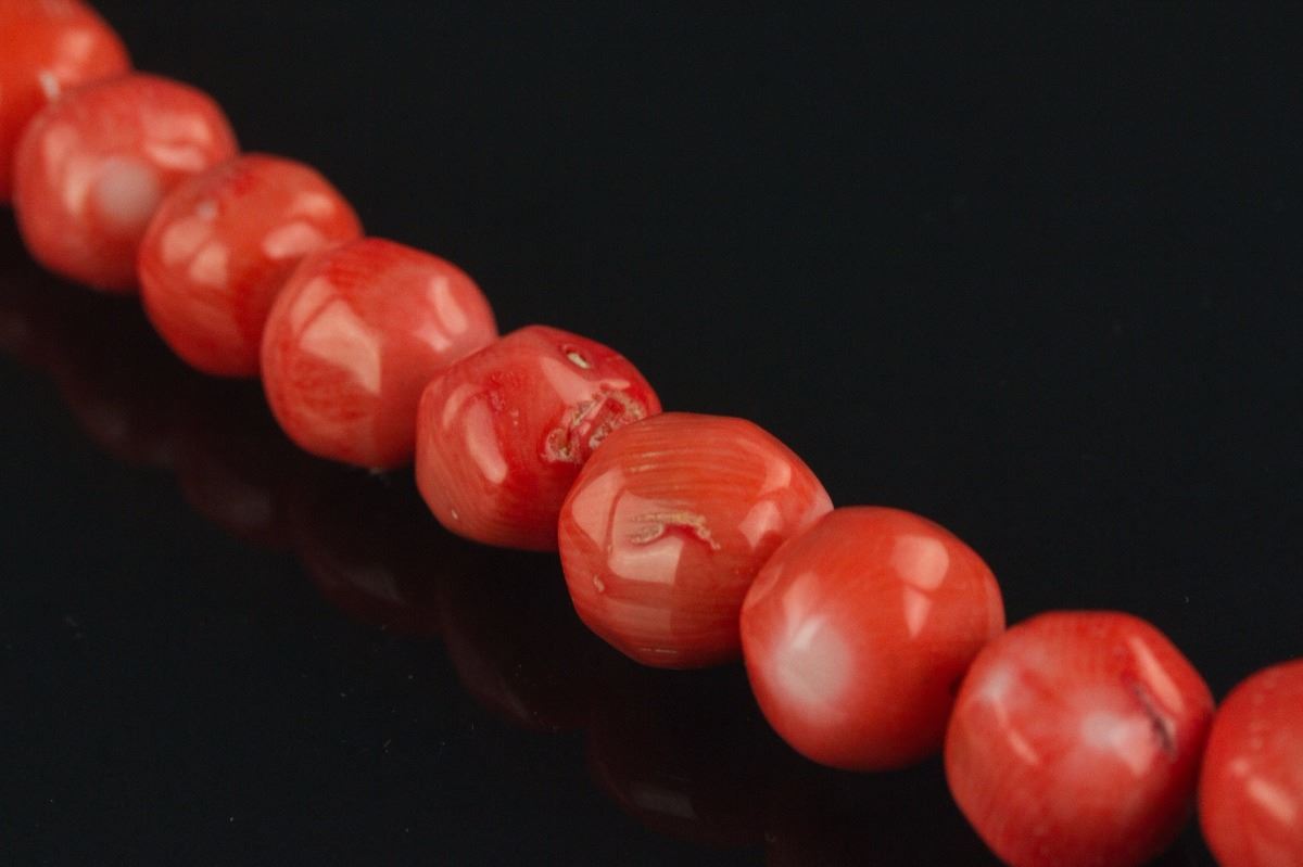 Chinese Red Coral Necklace