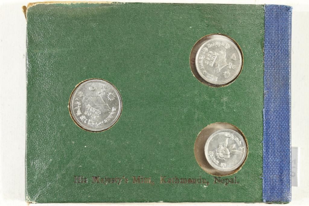 NEPAL 1ST COINS IN THE NAME OF HIS MAJESTY
