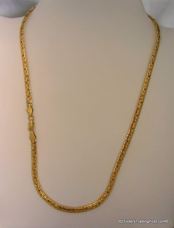 14K Yellow Italian Gold Birdcage Design Neck Chain Stamped 14KT, ITALY ...
