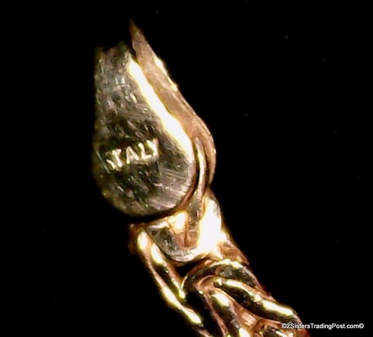 14K Yellow Italian Gold Birdcage Design Neck Chain Stamped 14KT, ITALY ...