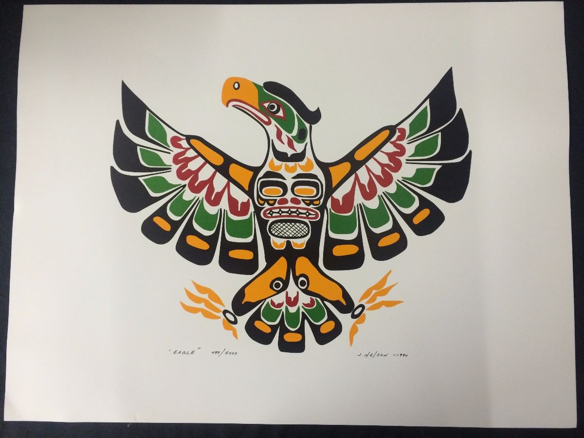 Limited edition Native Art Signed J Nelson