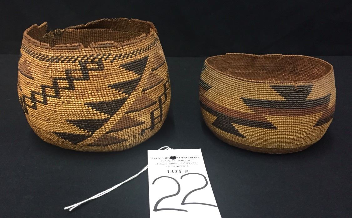 Hupa / Kurok Baskets –Circa Early 1900s