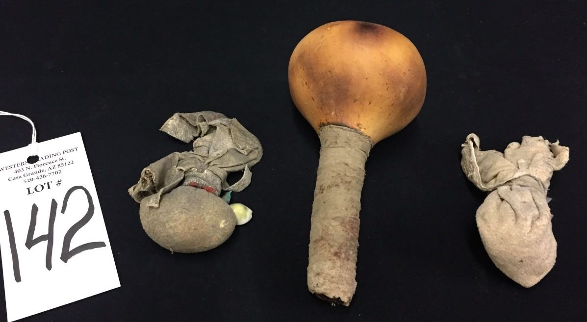 Navajo Medicine Bundles and Rattle