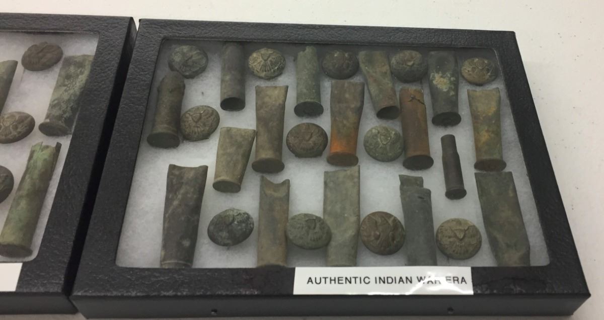 Two Indian War Era Artifacts Displays