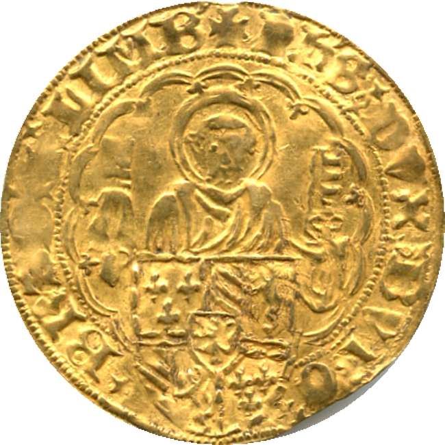 Belgium 1430-1467, Gold Pieter D'or, Brabant, Philippe le Bon, Grade AU