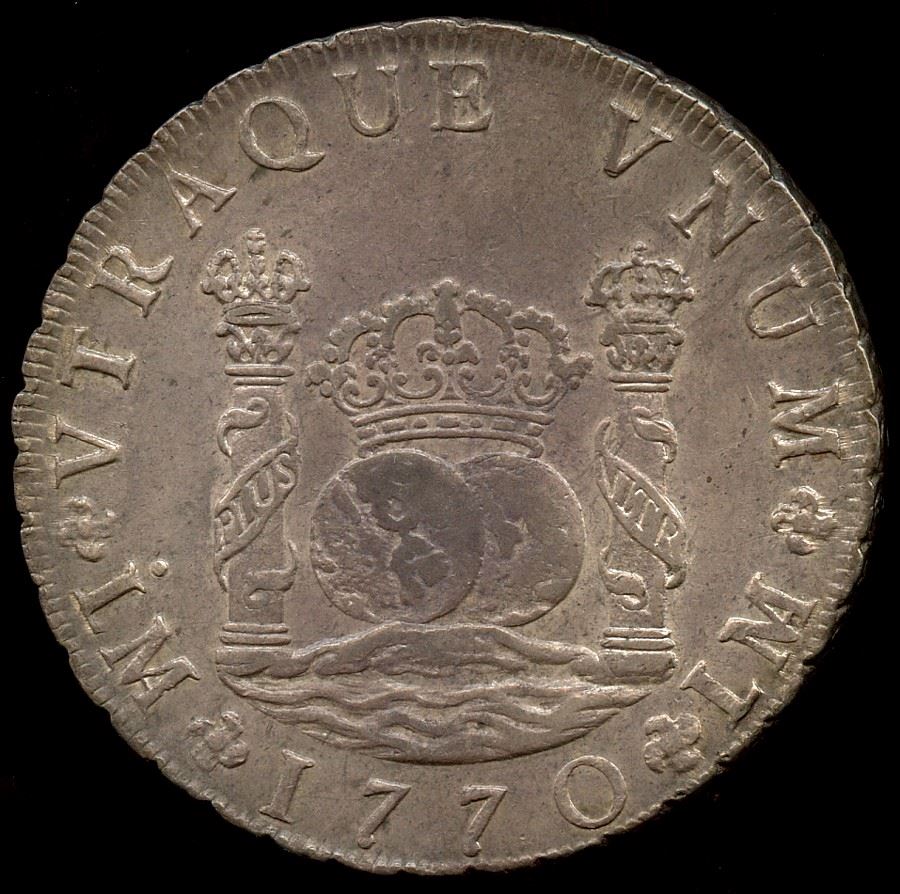 Peru 1770 LM-JM, Silver 8 Reales, Lima mint, Grade XF-AU
