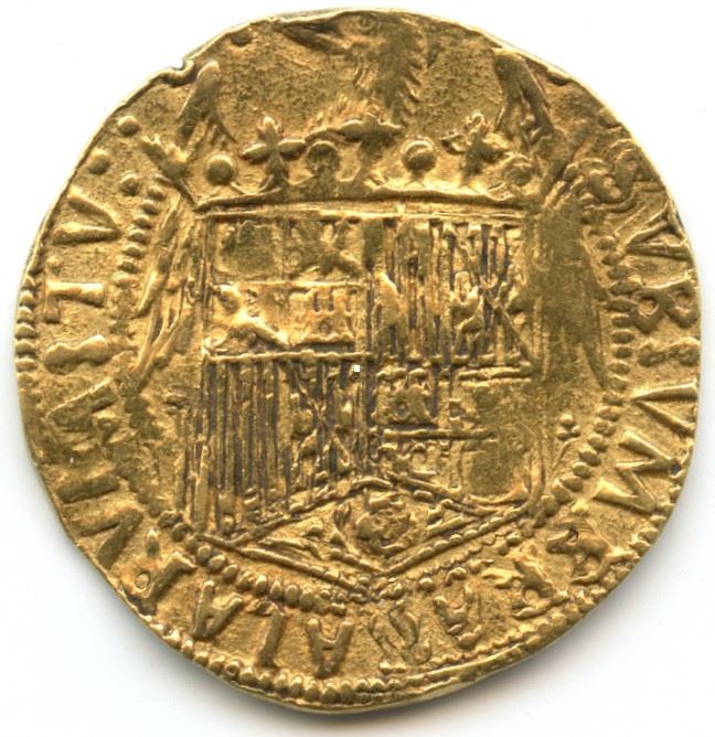 Spain 1476-1517, Gold Double Excellente, King Ferdinand and Isabella ...