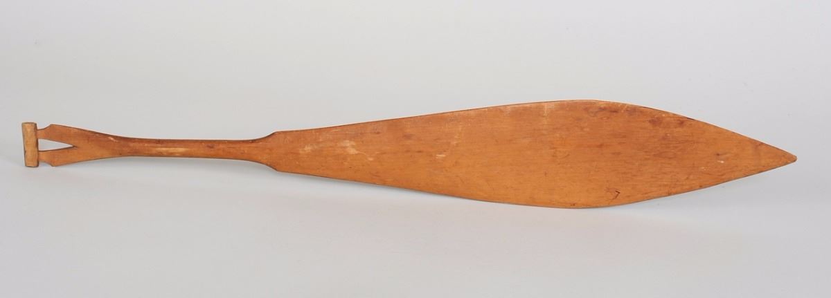 Tlingit Painted Dance Paddle ca. 1900 30" L. 4" W. Good Condition