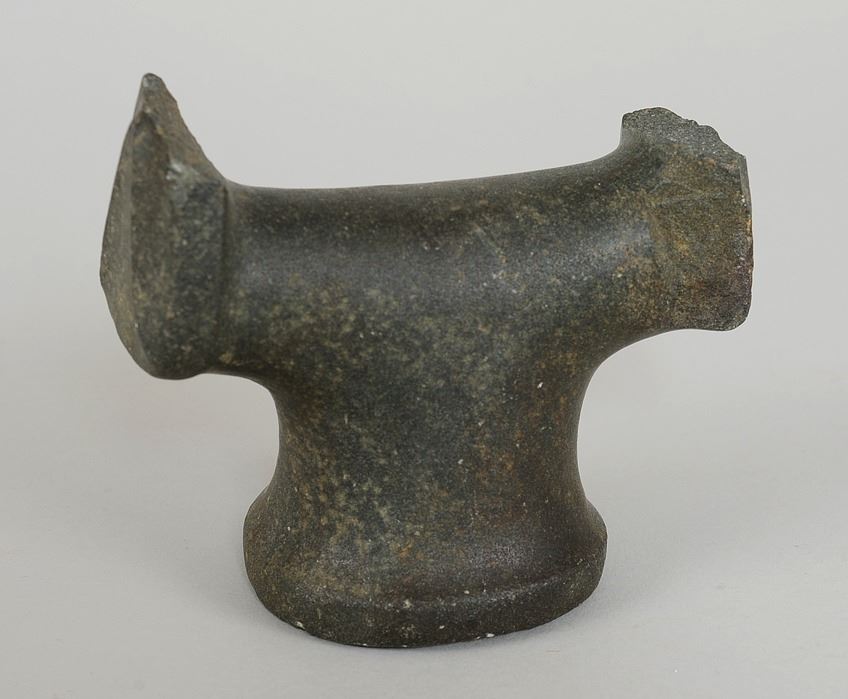 Northwest Coast Stone Stirrup Maul From the E. Stendahl Collection 4 1/ ...