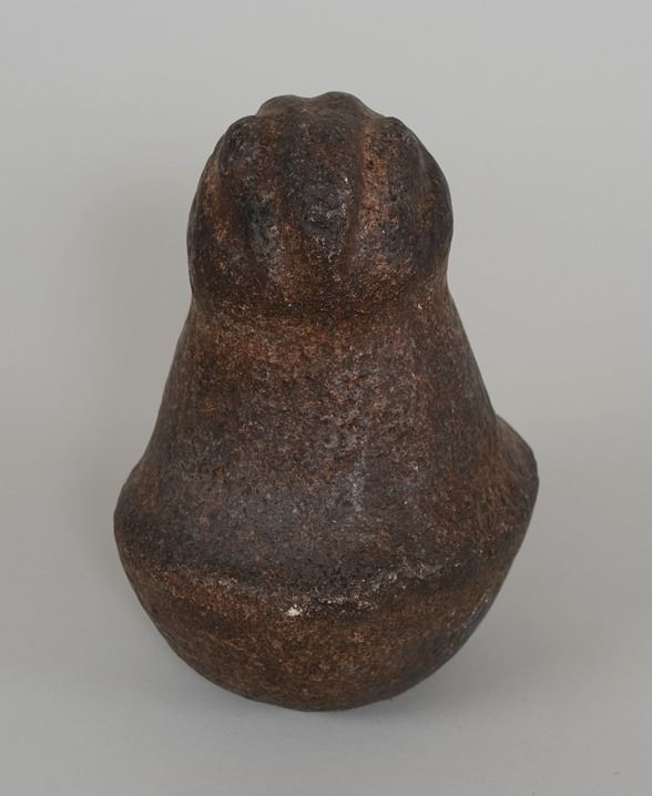 Taino Figural Stone Maul 7 1/4" H. 5 1/2" W.