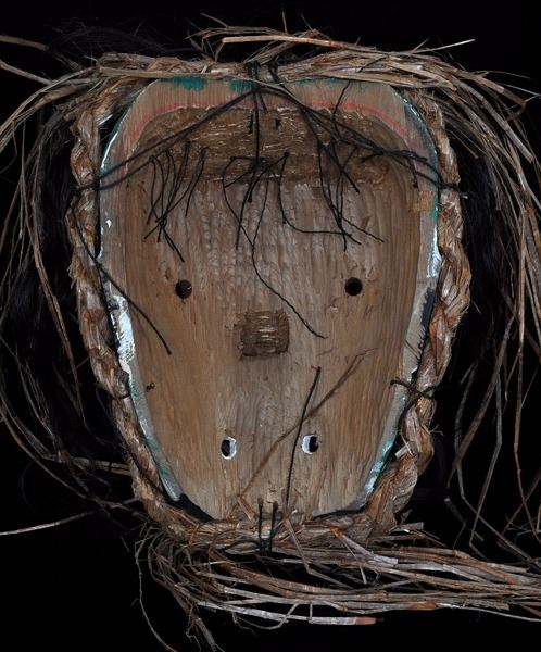 Kwakiutl Bukwus Mask Carved by Terrance Isaac - Alert Bay, B.C. 13" H ...