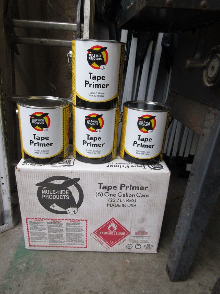 10 x 1 Gallon pails of Mule-hide tape primer