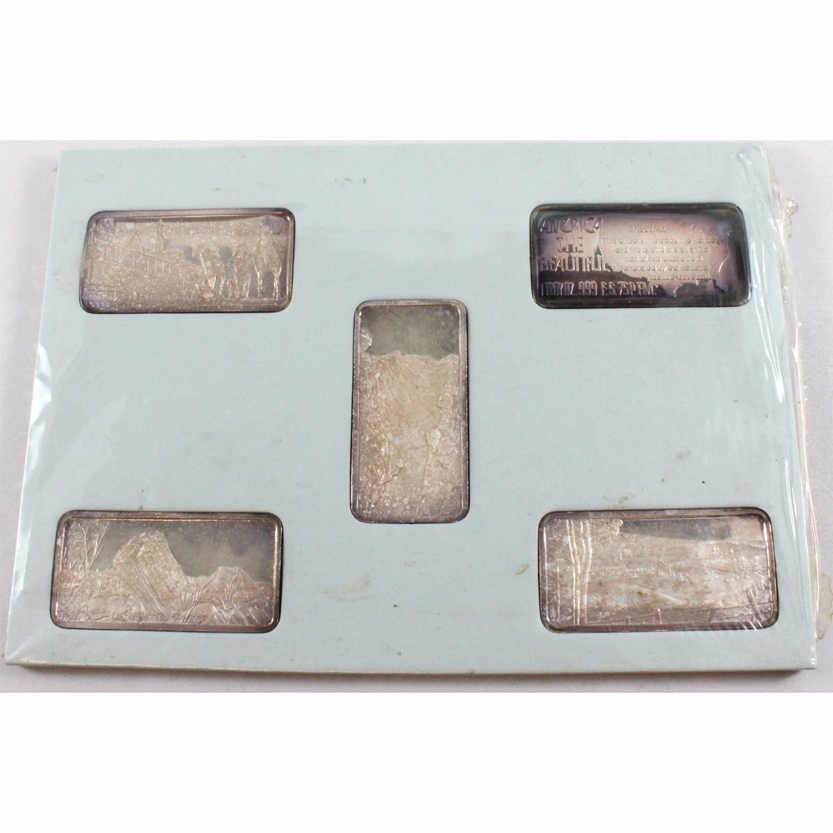 Hamilton Mint Issue "America the Beautiful" 1oz .999 Fine Silver Art 5 ...