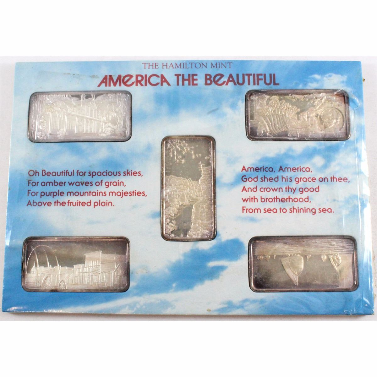 Hamilton Mint Issue "America the Beautiful" 1oz .999 Fine Silver Art 5 ...