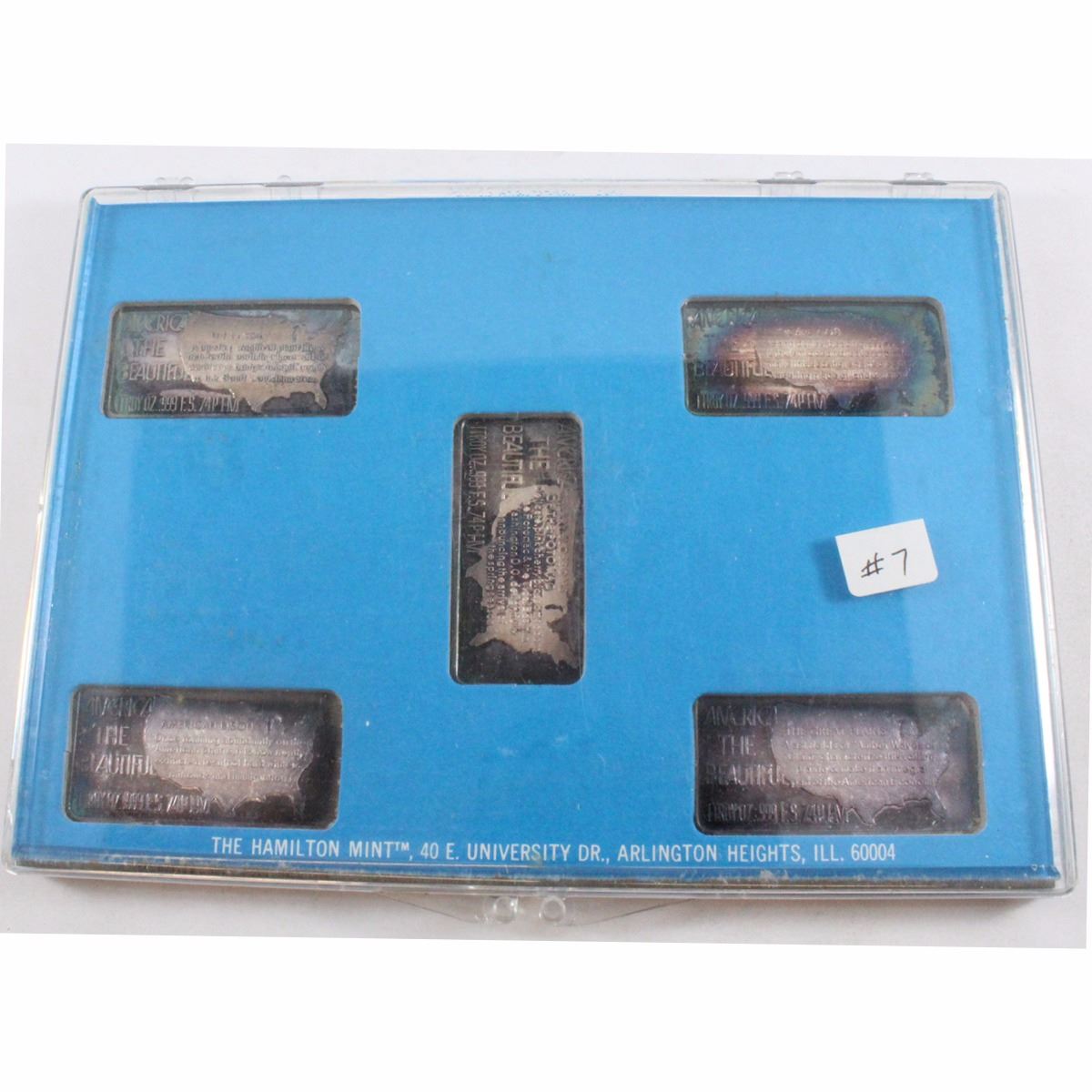 Hamilton Mint Issue "America the Beautiful" 1oz .999 Fine Silver Art 5 ...