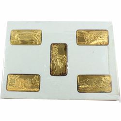 Hamilton Mint Issue "America the Beautiful" Gold Plated 1oz .999 Fine ...